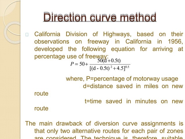 Methods of route assignment | PPTX