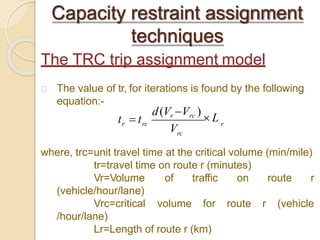 Methods of route assignment | PPTX