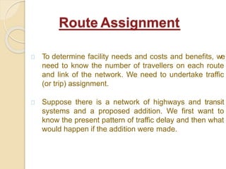 Methods of route assignment | PPTX