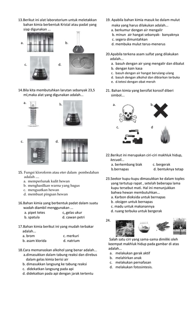 Uts genap-ipa-biologi-kelas-7 | PDF