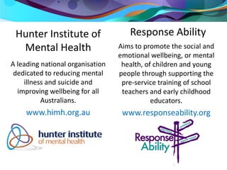 Response Ability: Promoting student resilience and wellbeing/responding ...