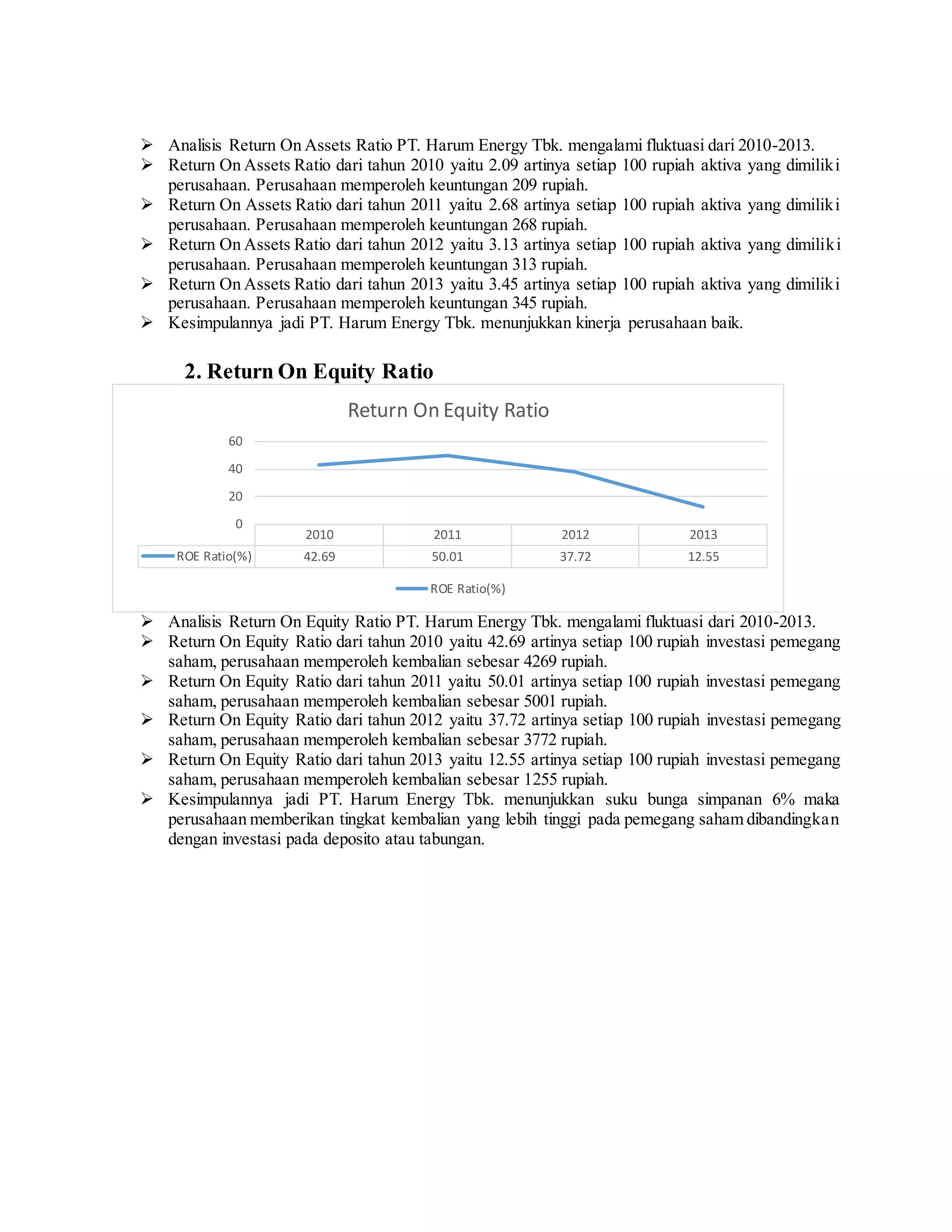 Analisis Laporan Keuangan PT. Harum Energy Tbk. | DOCX