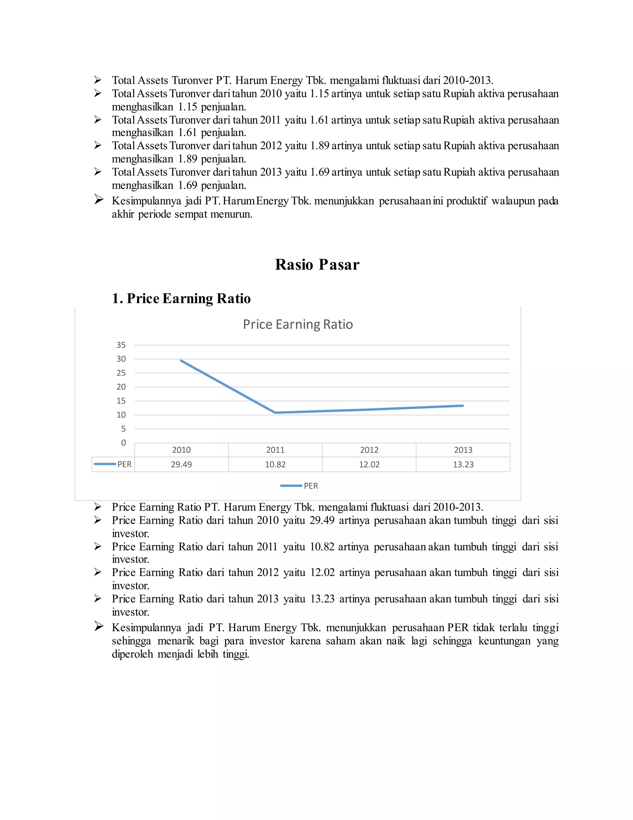 Analisis Laporan Keuangan PT. Harum Energy Tbk. | DOCX