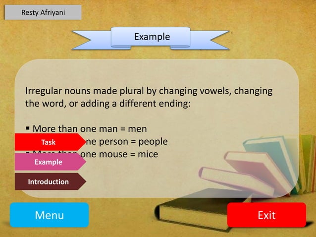 Irregular Form of Plural Noun | PPT