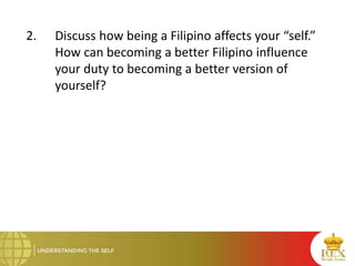 Understanding the Self Chapter 2 - Lesson 5 | PPTX