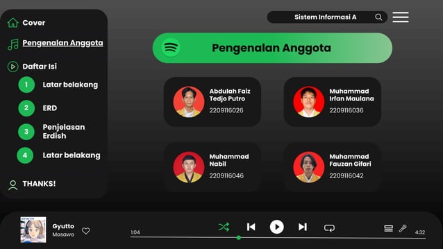 Entity Relational Diagram (ERD) - Spotify | PDF
