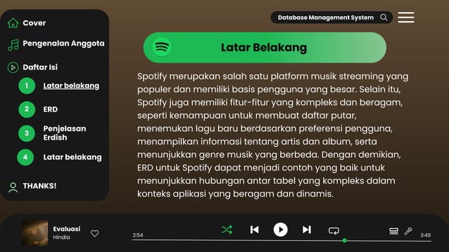 Entity Relational Diagram (ERD) - Spotify | PDF
