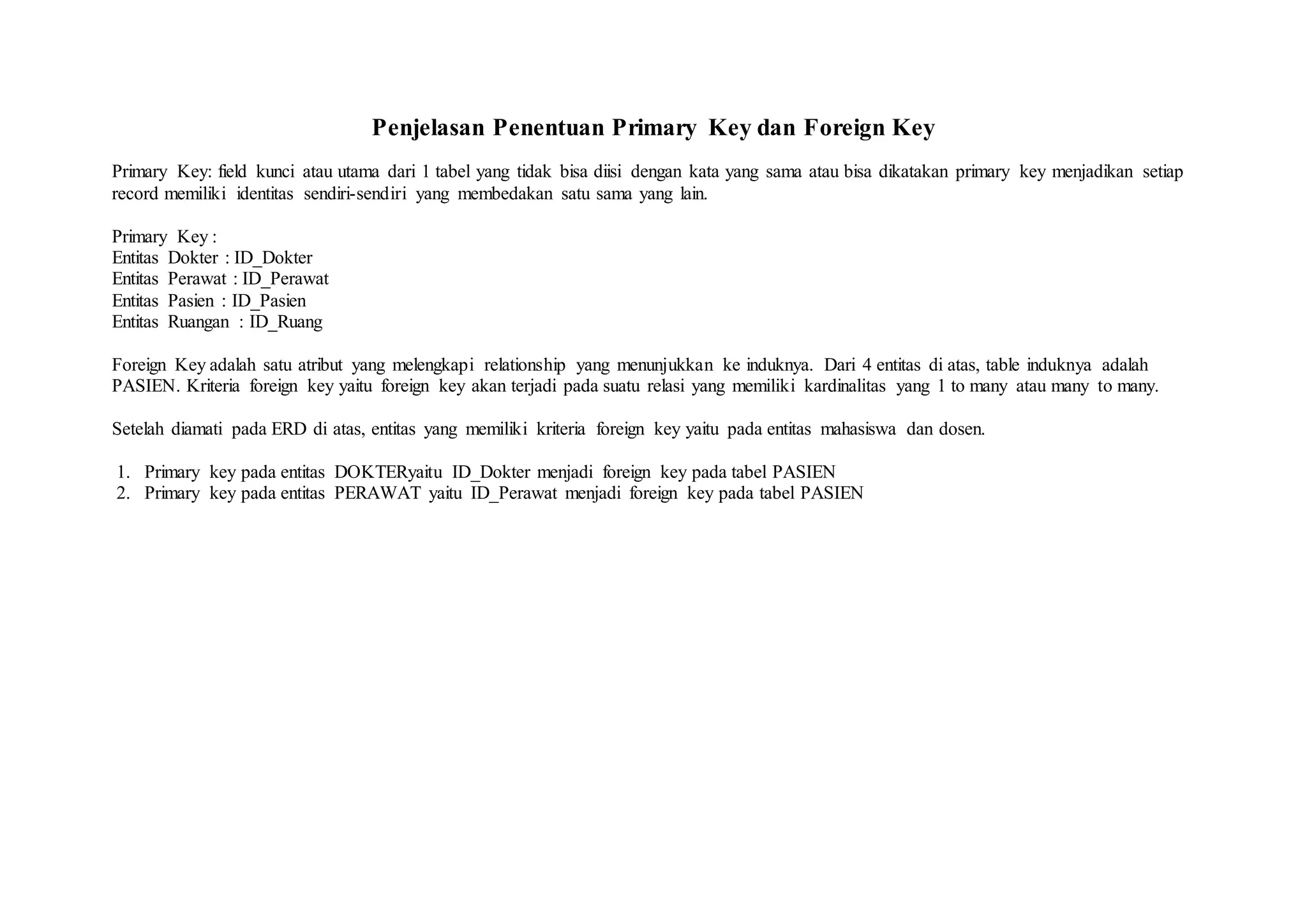 DIAGRAM ER DAN TABEL | PDF