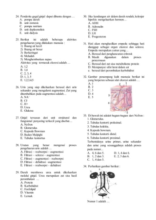 Uts genap biologi xi mia1 | PDF