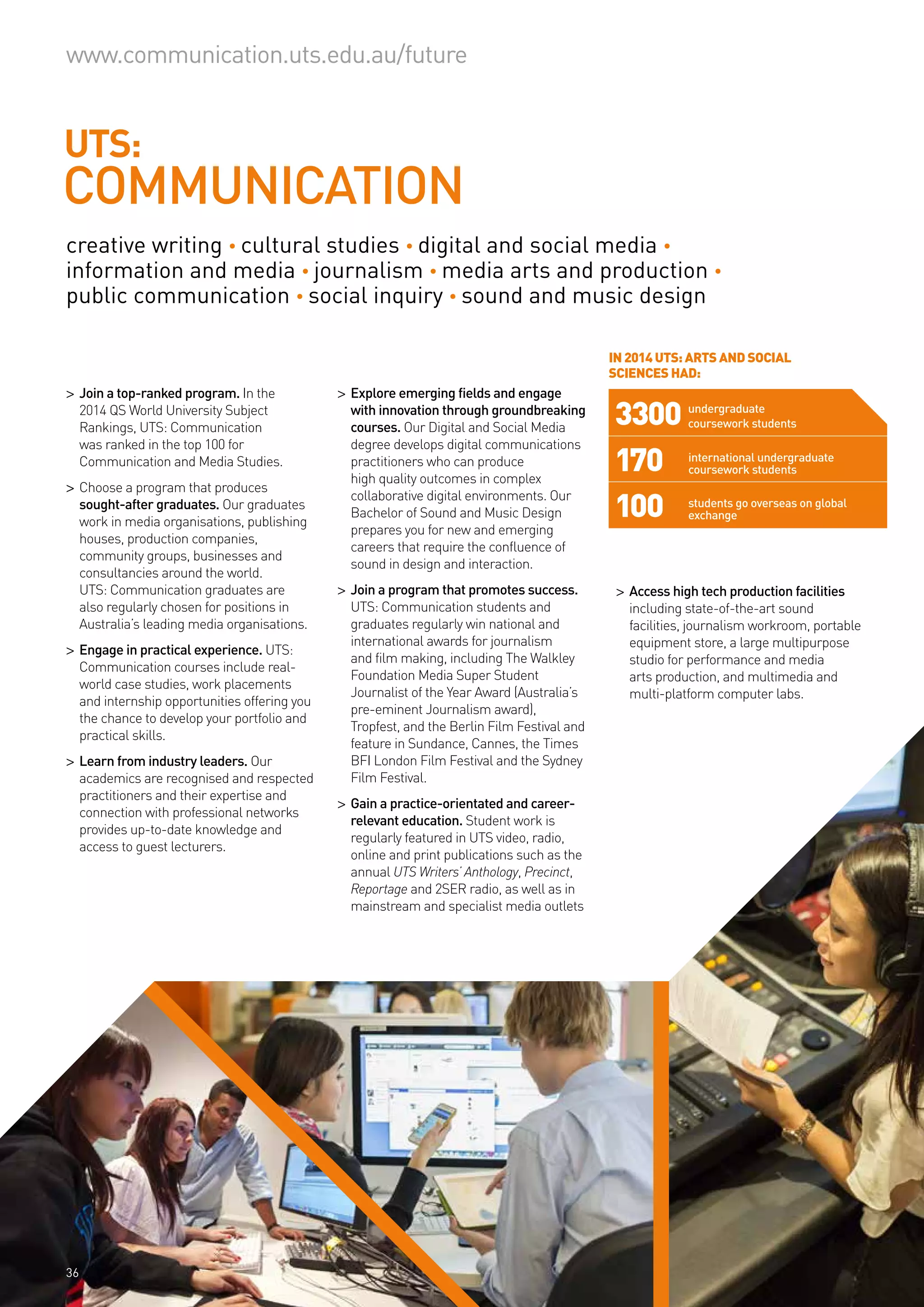 ศึกษาต่อออสเตรเลีย ที่ University of Technology, Sydney - UTS | PDF