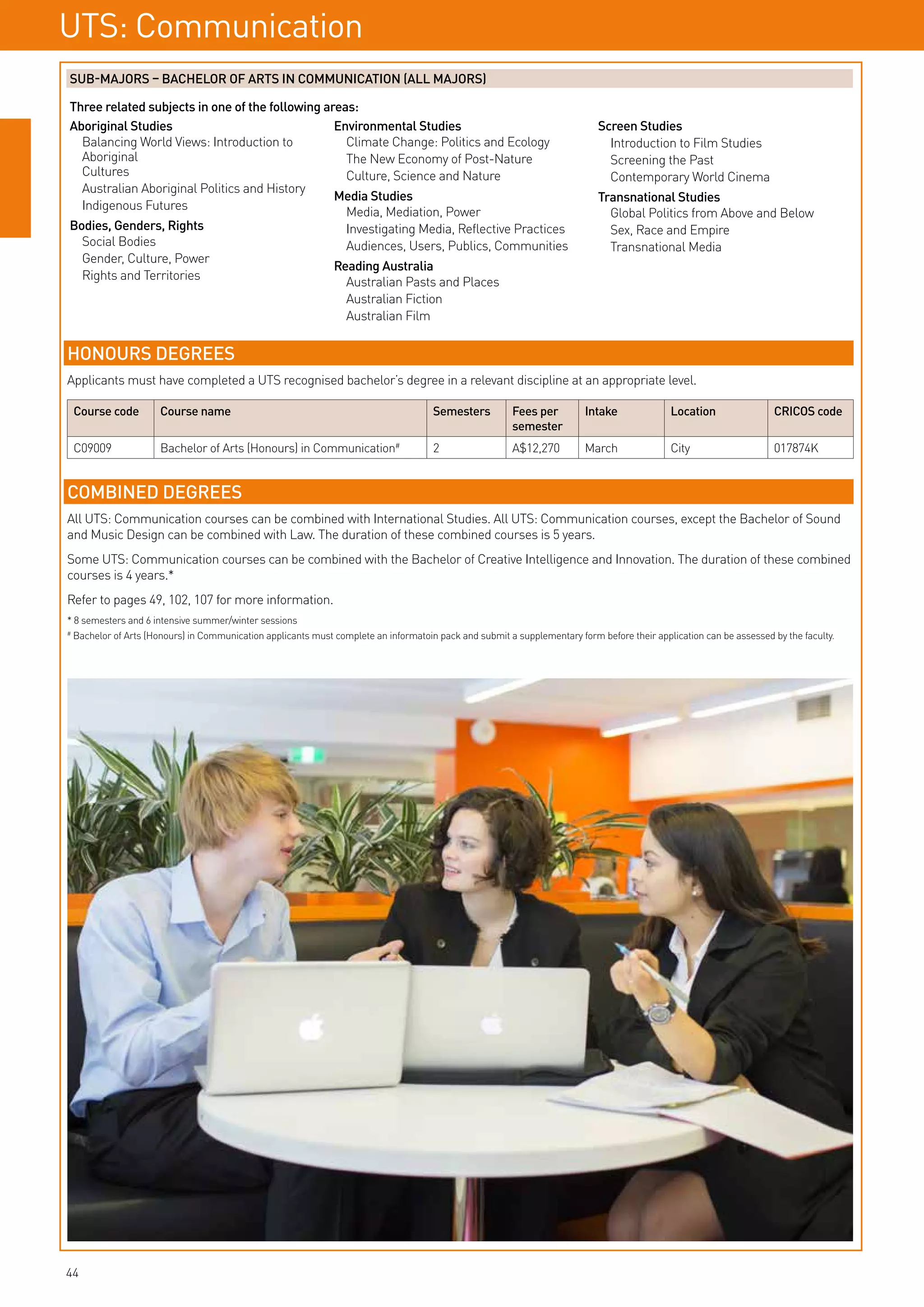 ศึกษาต่อออสเตรเลีย ที่ University of Technology, Sydney - UTS | PDF