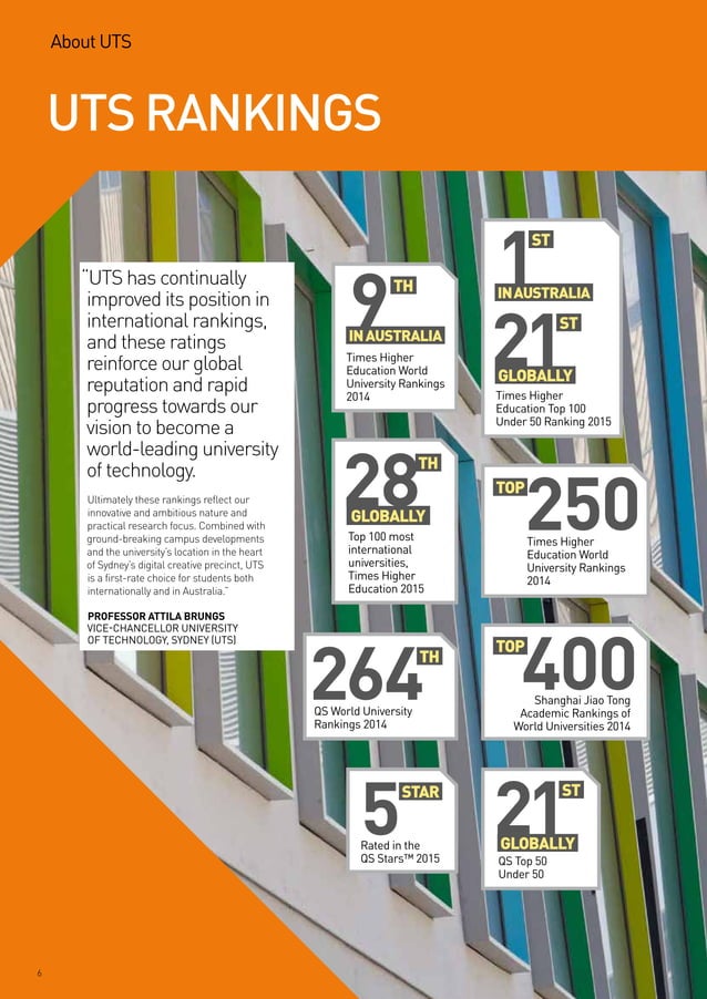 ศึกษาต่อออสเตรเลีย ที่ University of Technology, Sydney - UTS | PDF