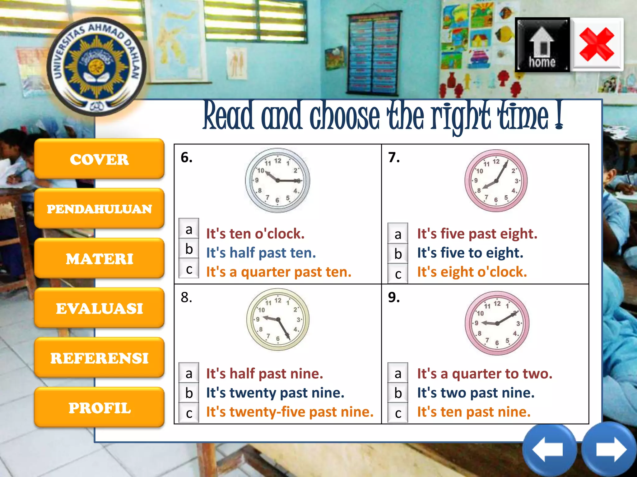 PPT Telling Time untuk kelas IV SD | PPTX