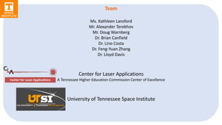 UT Space Institute femtosecond laser micromachining workstation | PDF