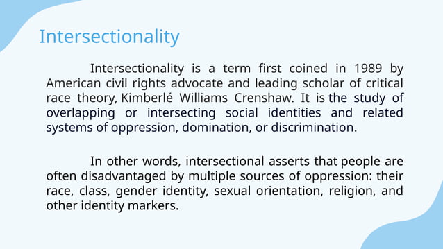 UTS_Intersectionality of the human._pptx | PPTX