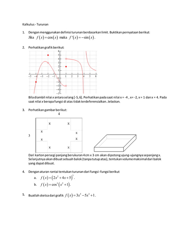 kalkulus - turunan | DOCX