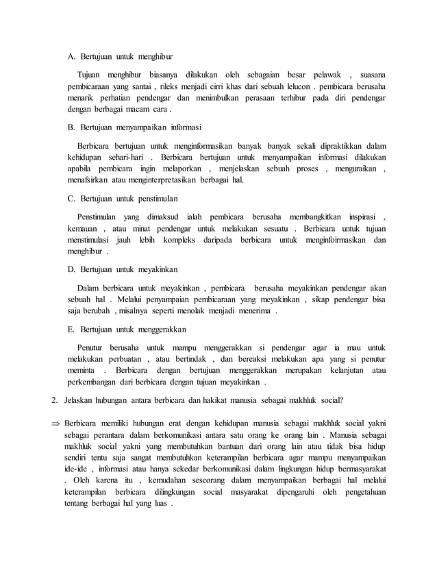 Uts keterampilan berbicara 2020 chandra adi prs-20020074022 | PDF