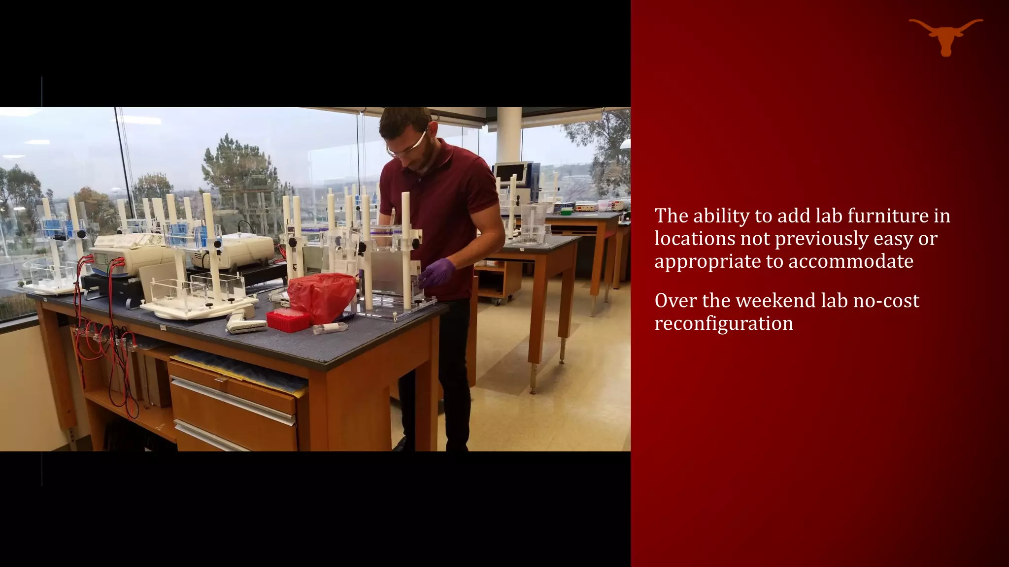 Flexible Lab Furniture Installation - University of Texas - Austin | PPT