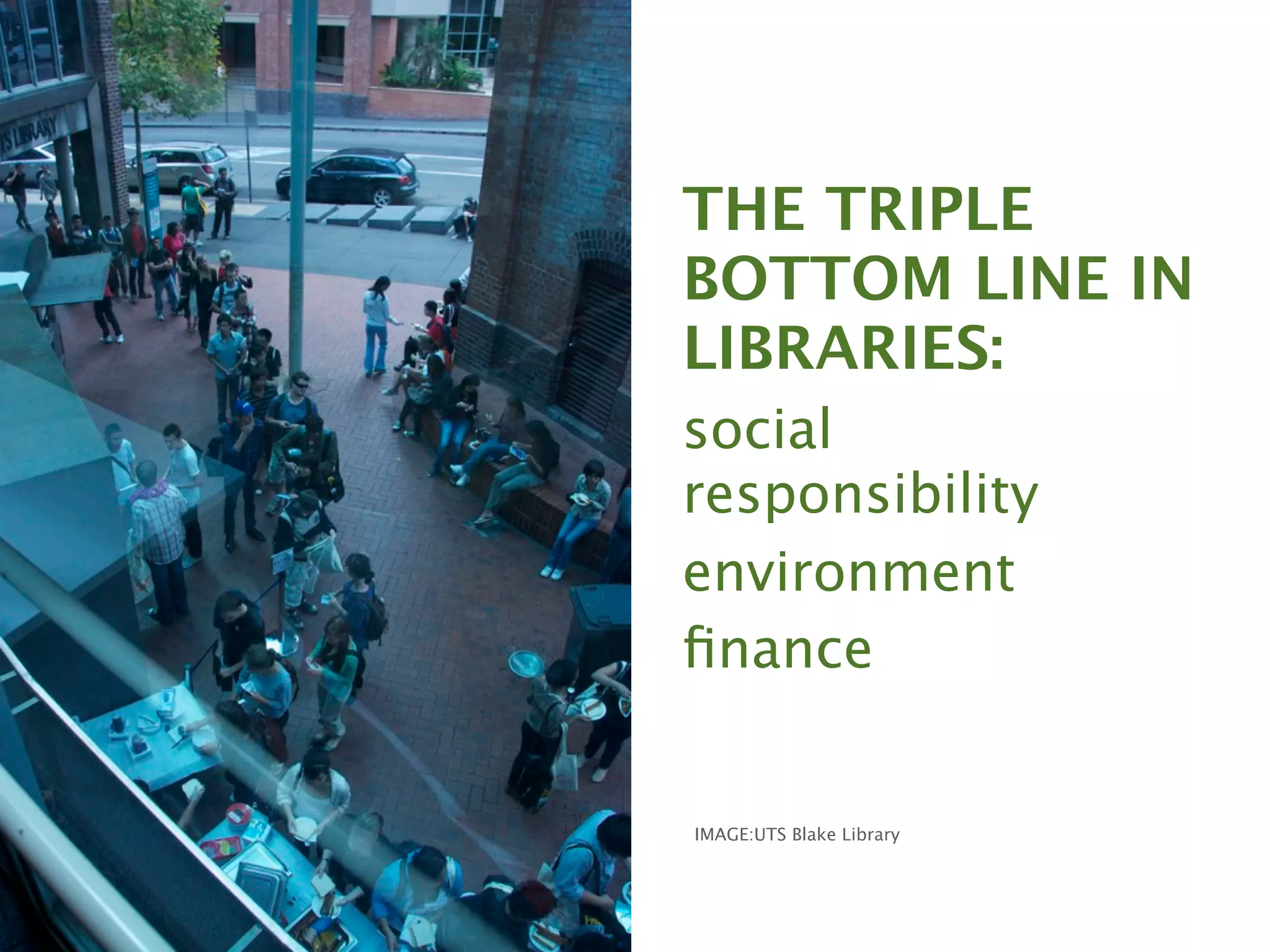 UTS Library & Sustainability | KEY