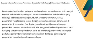 penjelasan dan analisa pola perkembangan kota palu | PPTX