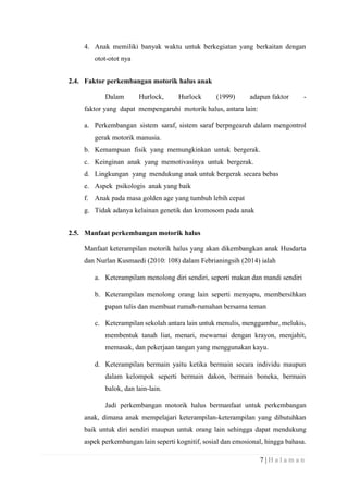 "FIMO PLAY" Permainan Papan Sensorik dalam Stimulasi Motorik Halus ...