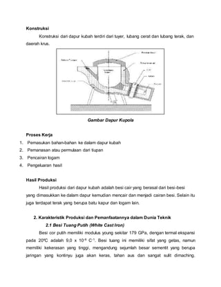 Pengetahuan Bahan Teknik Cast Iron (Besi Tuang) | DOCX