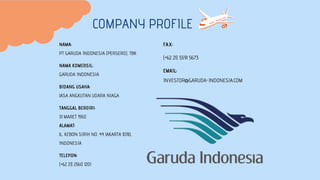 MANAJEMEN PELAYANAN GARUDA INDONESIA | PPTX