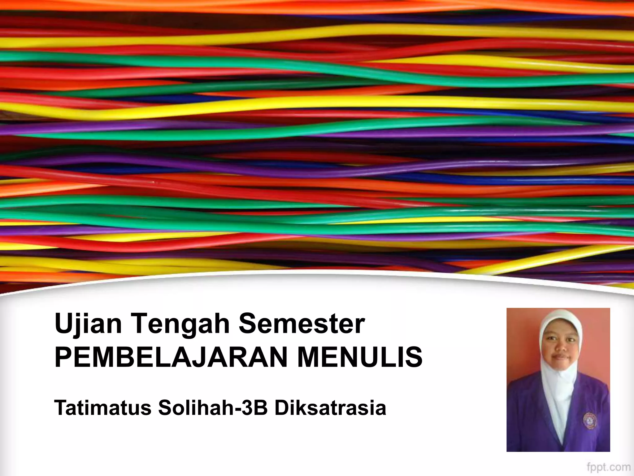 Tugas UTS Pemb. Menulis (media pembelajaran) | PPTX