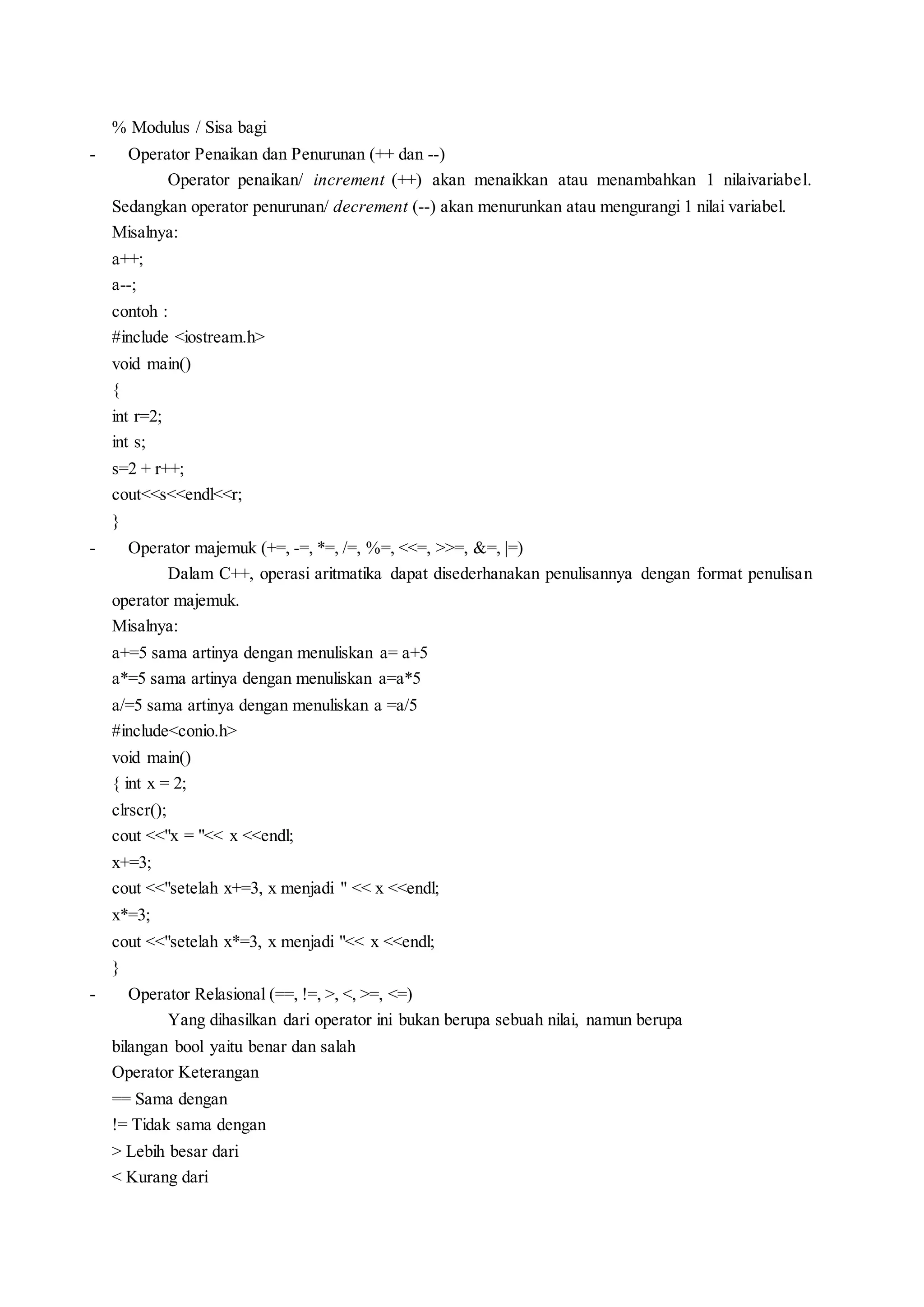 Uts pemrograman berbasis obj | DOCX
