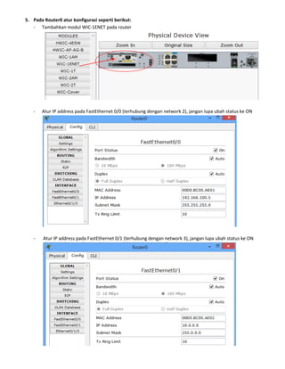 Uts praktikum jarkom 3_Static Routing, Web Server, DNS Server | PDF