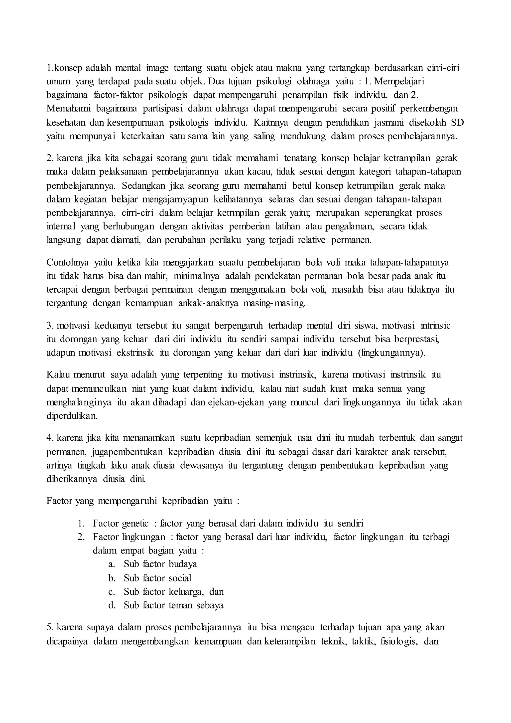 Uts psikologi upi pjkr fpok | PDF