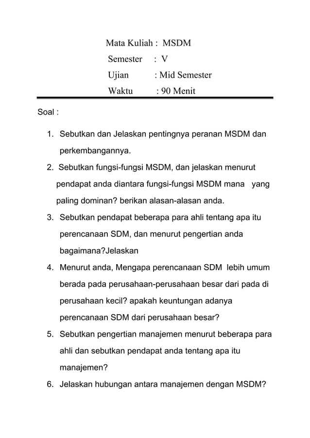 Uts seminar msdm | DOCX