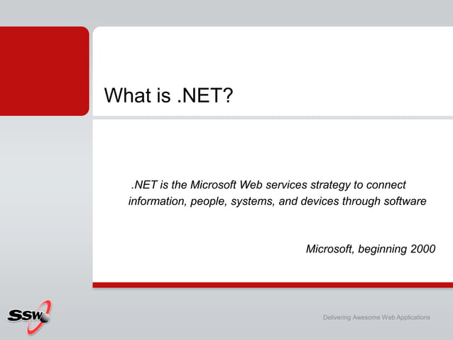 .NET and C# introduction | PPT