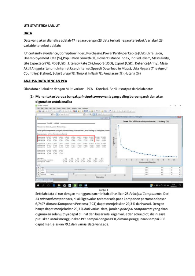 Analisa Principal Component Analysis (PCA) | PDF