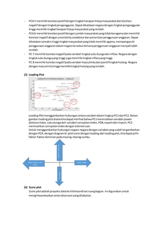 Analisa Principal Component Analysis (PCA) | DOCX