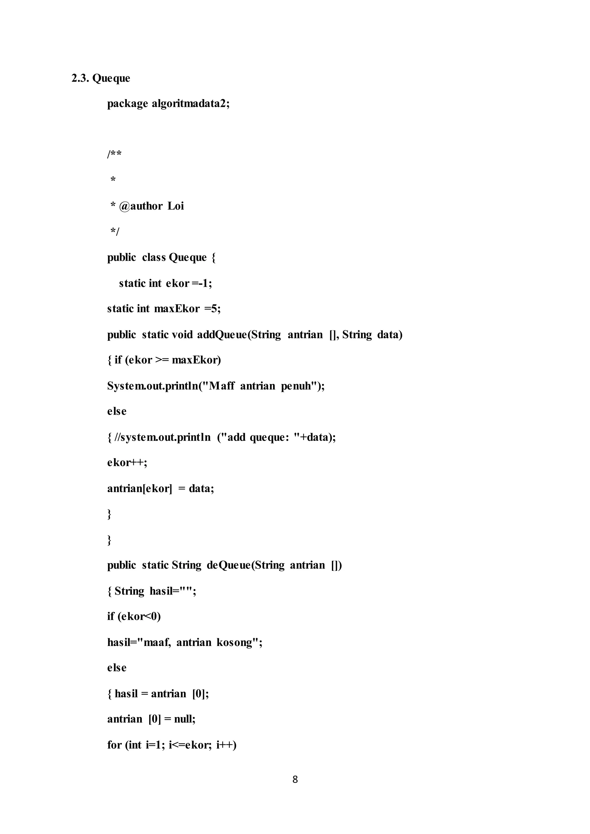 Uts struktur data | DOCX