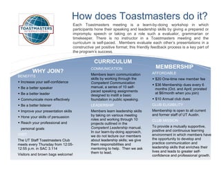 UT Staff Toastmasters brochure | PPT