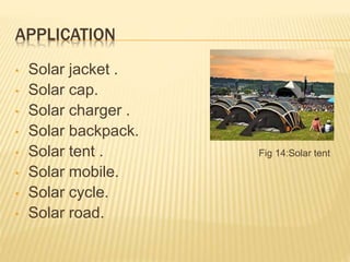 Advancement in solar technology | PPTX