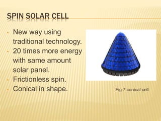Advancement in solar technology | PPTX