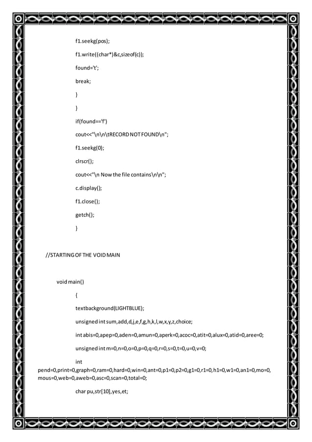 A computer shop management system | DOCX