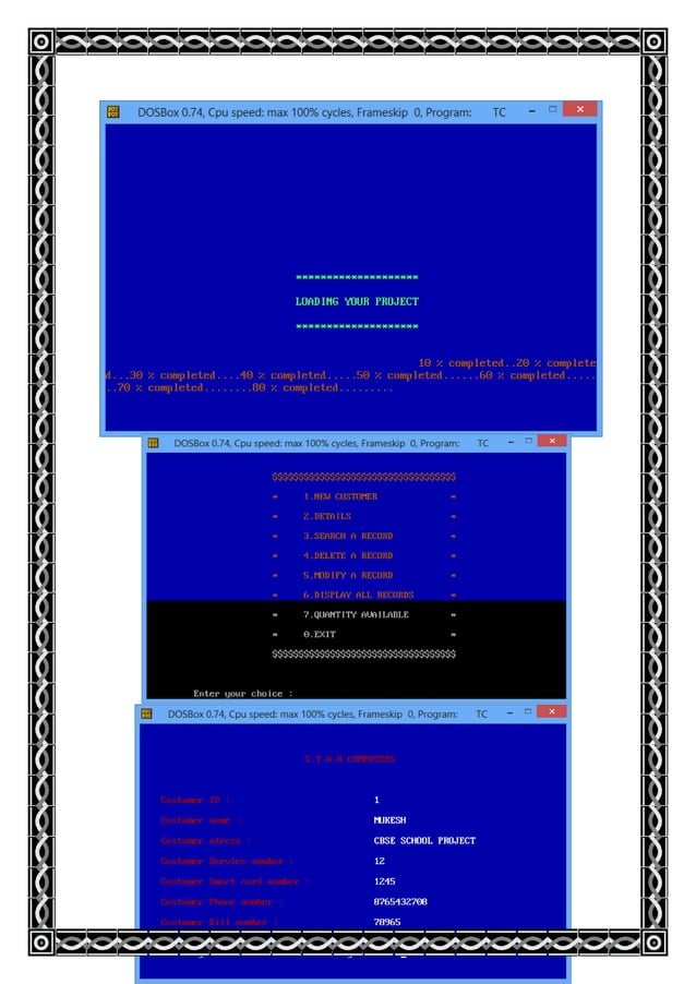 A computer shop management system | DOCX