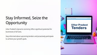 The best unlocking tenders in Uttar-Pradesh | PPT