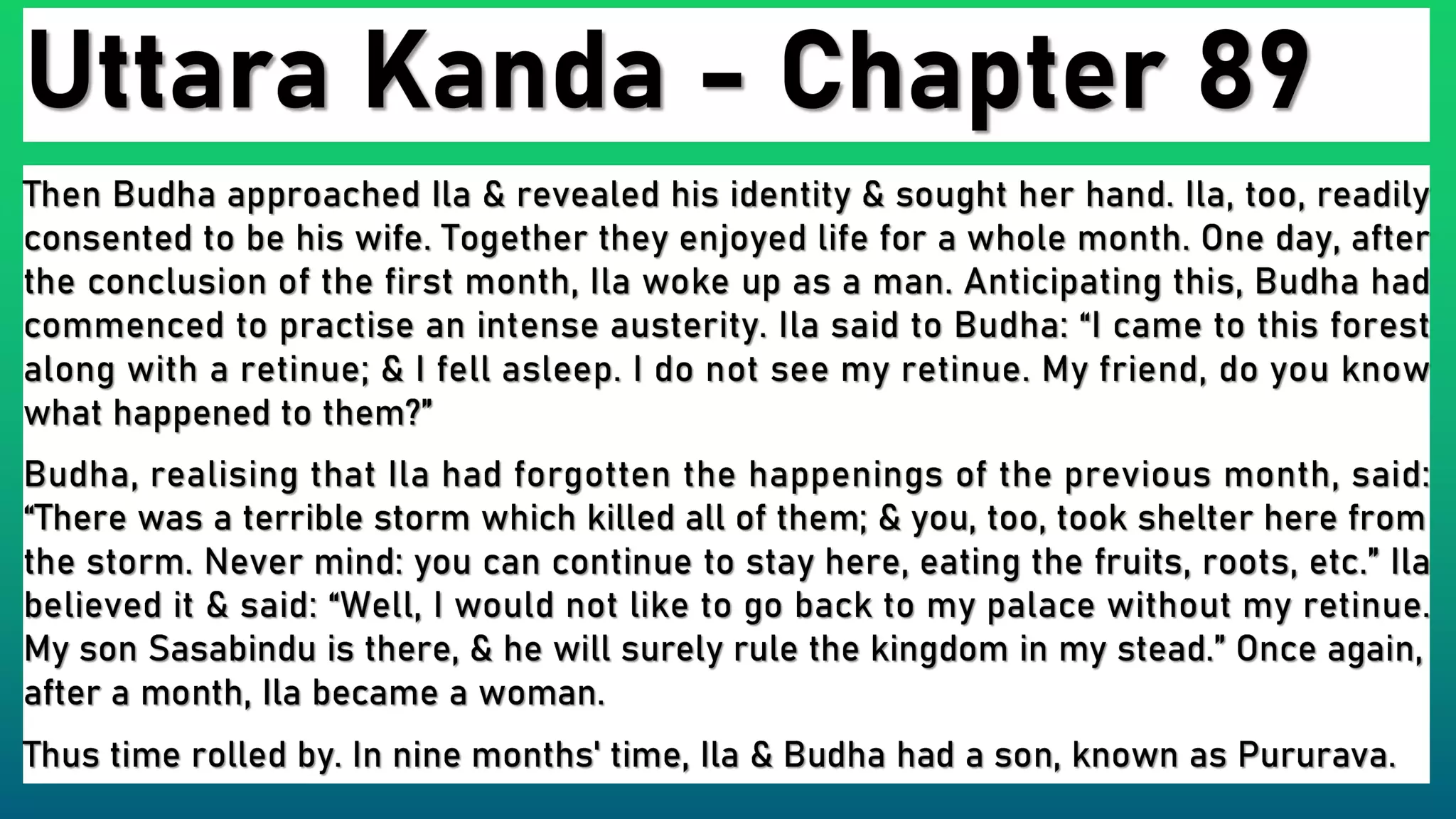 Valmiki Ramayana - Uttara Kanda, Session 6 | PDF