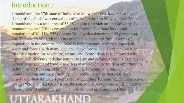 Uttarakhand mini project by Prajwal | PPT