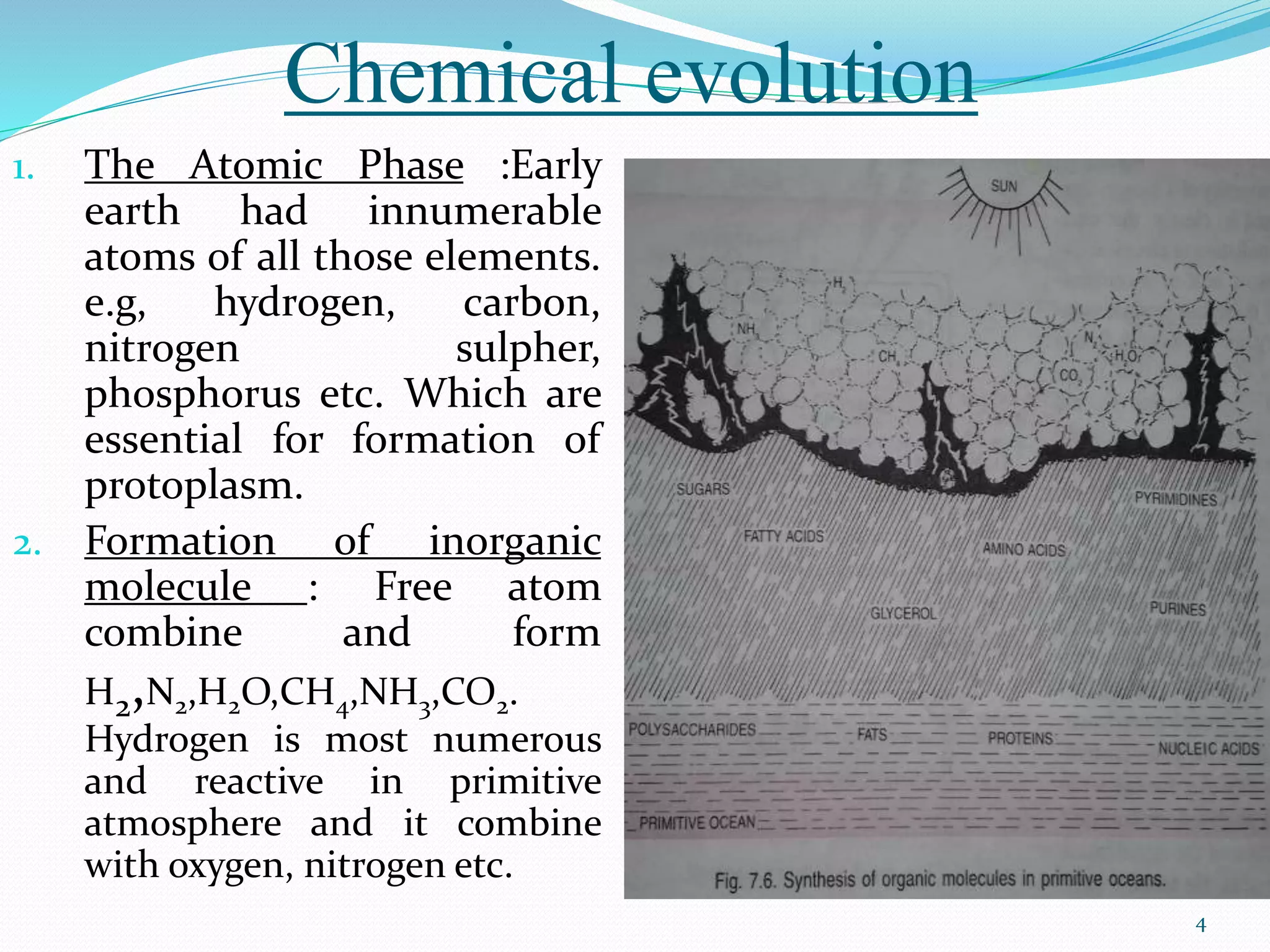 chemical evolution and biological origin of life | PPTX