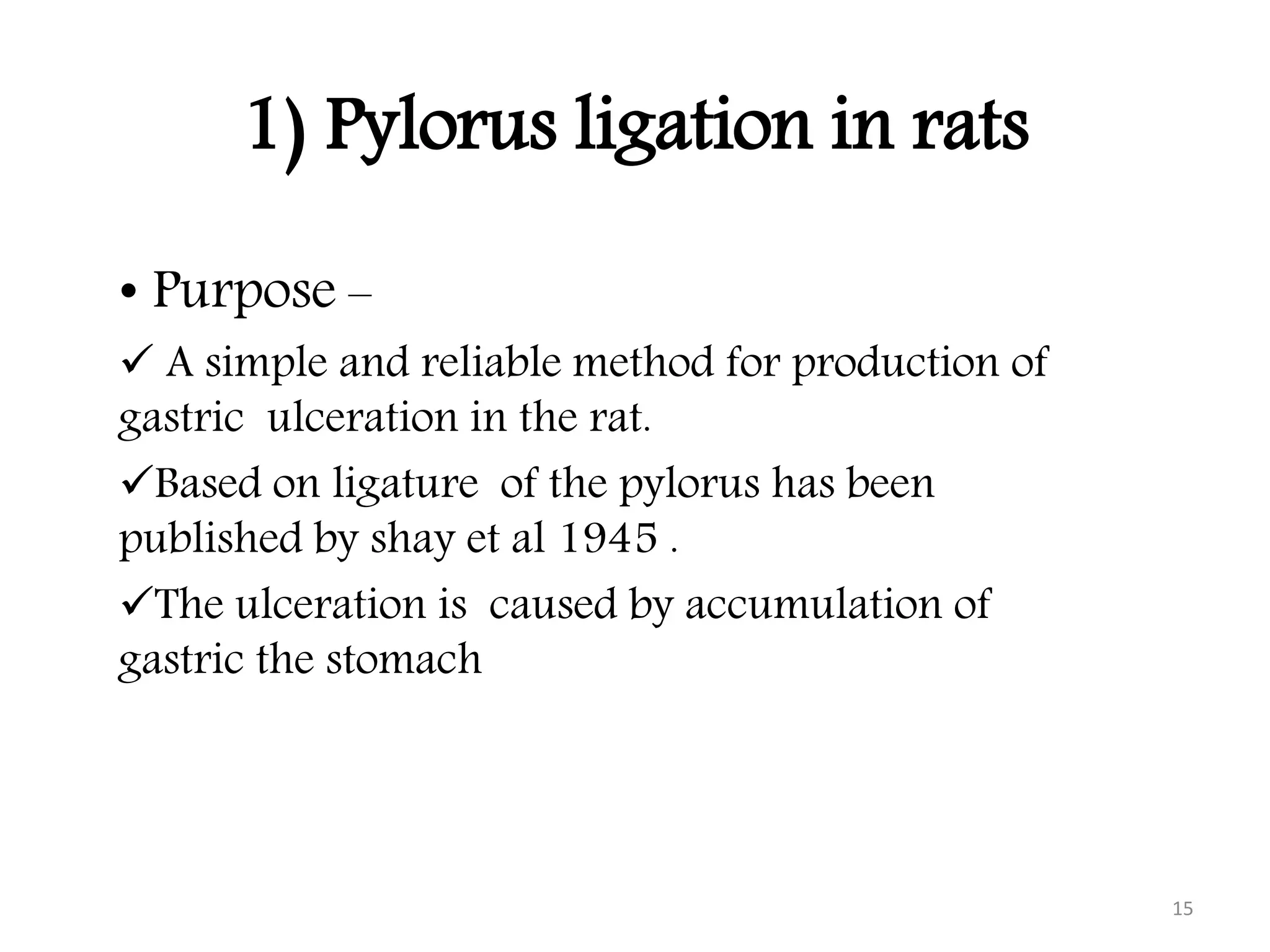 screening of antiulcer agents | PPTX