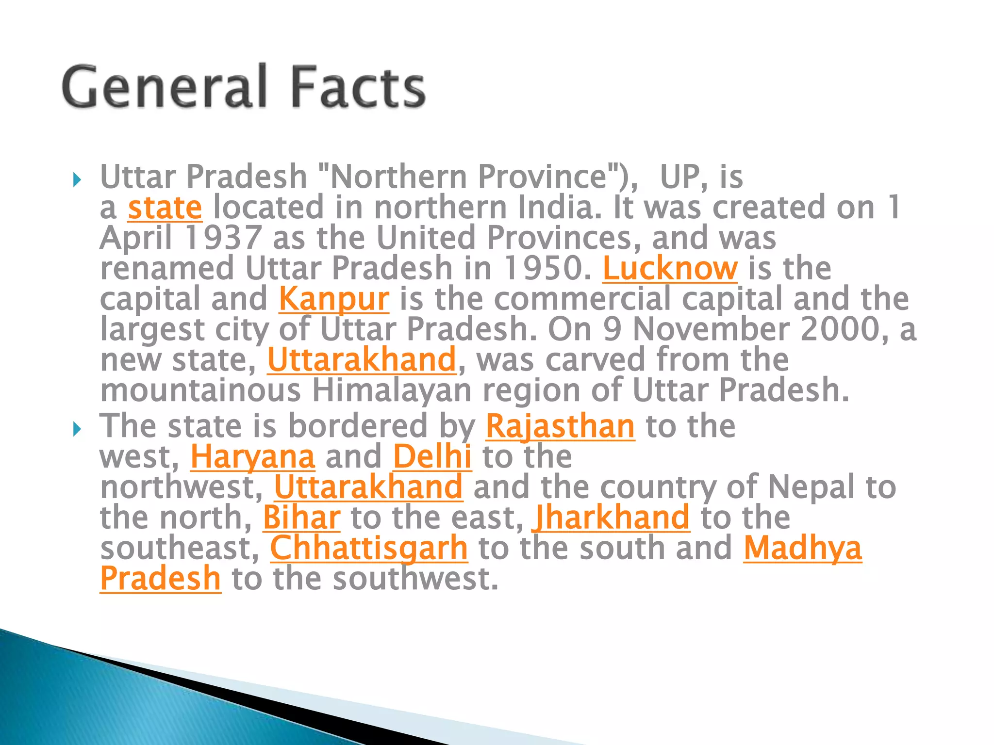 Uttar pradesh | PPTX