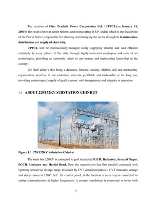 Uttar pradesh power corparation ltd. training report | DOC