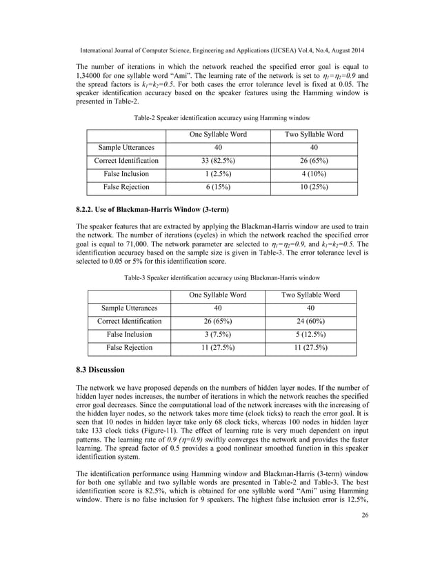 Utterance Based Speaker Identification Using ANN | PDF