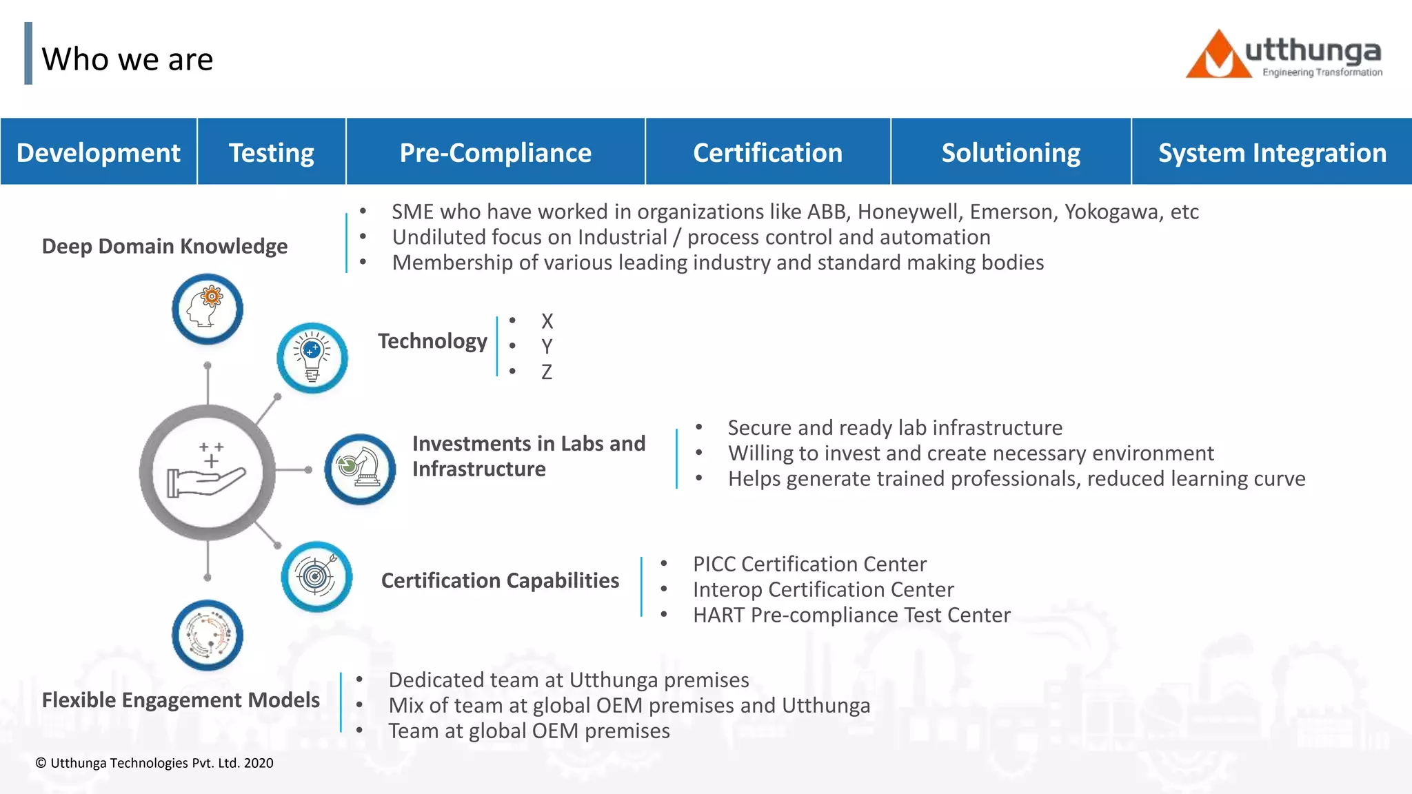 Utthunga Technologies corporate ppt | PPTX